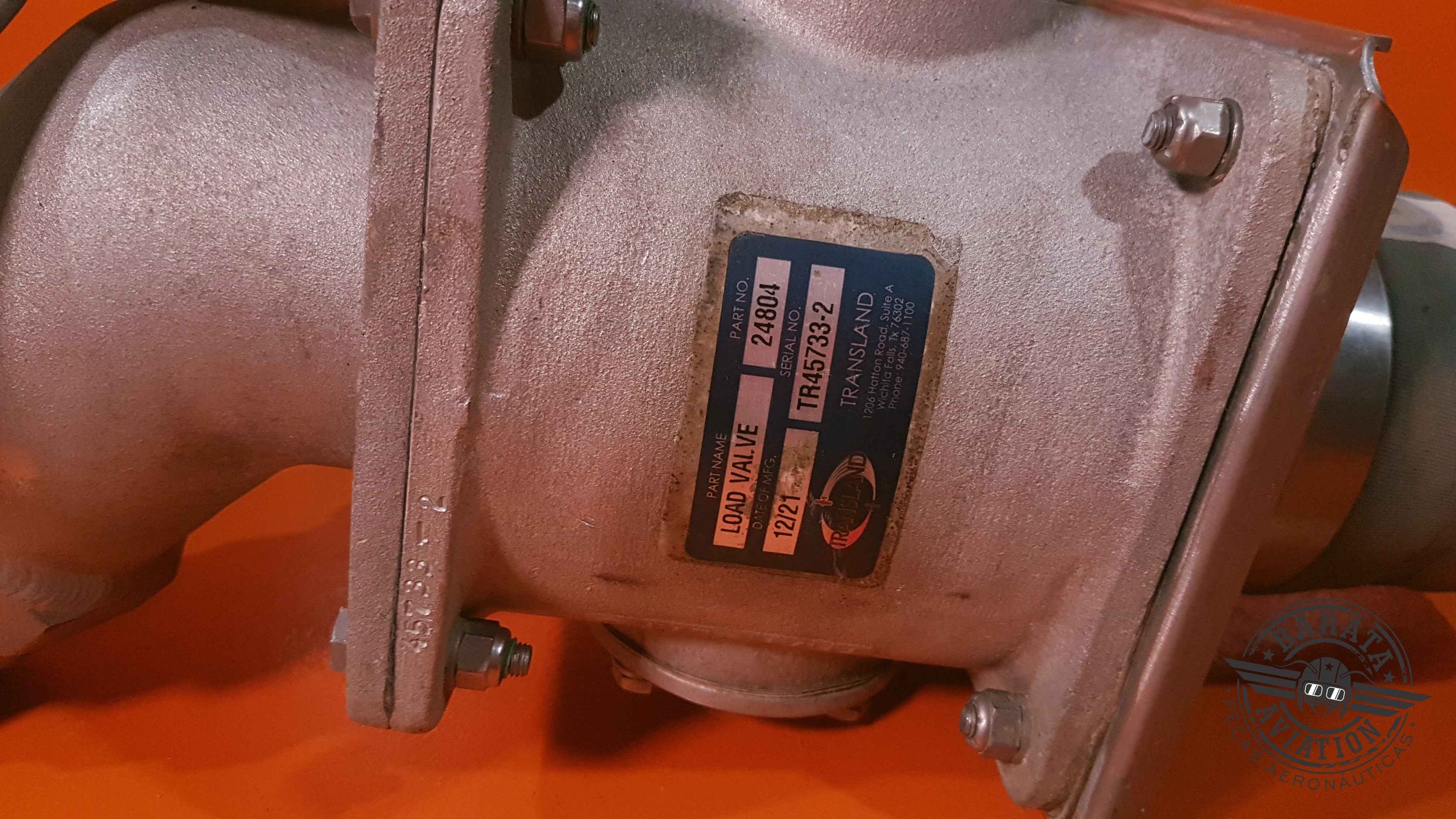 24804 Transland Loader Valve – Barata Aviation Parts
