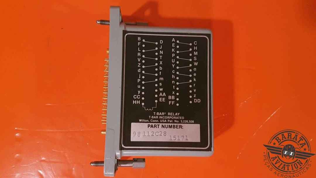 T-BAR RELAY P/N 981-12C-28 – Barata Aviation Parts