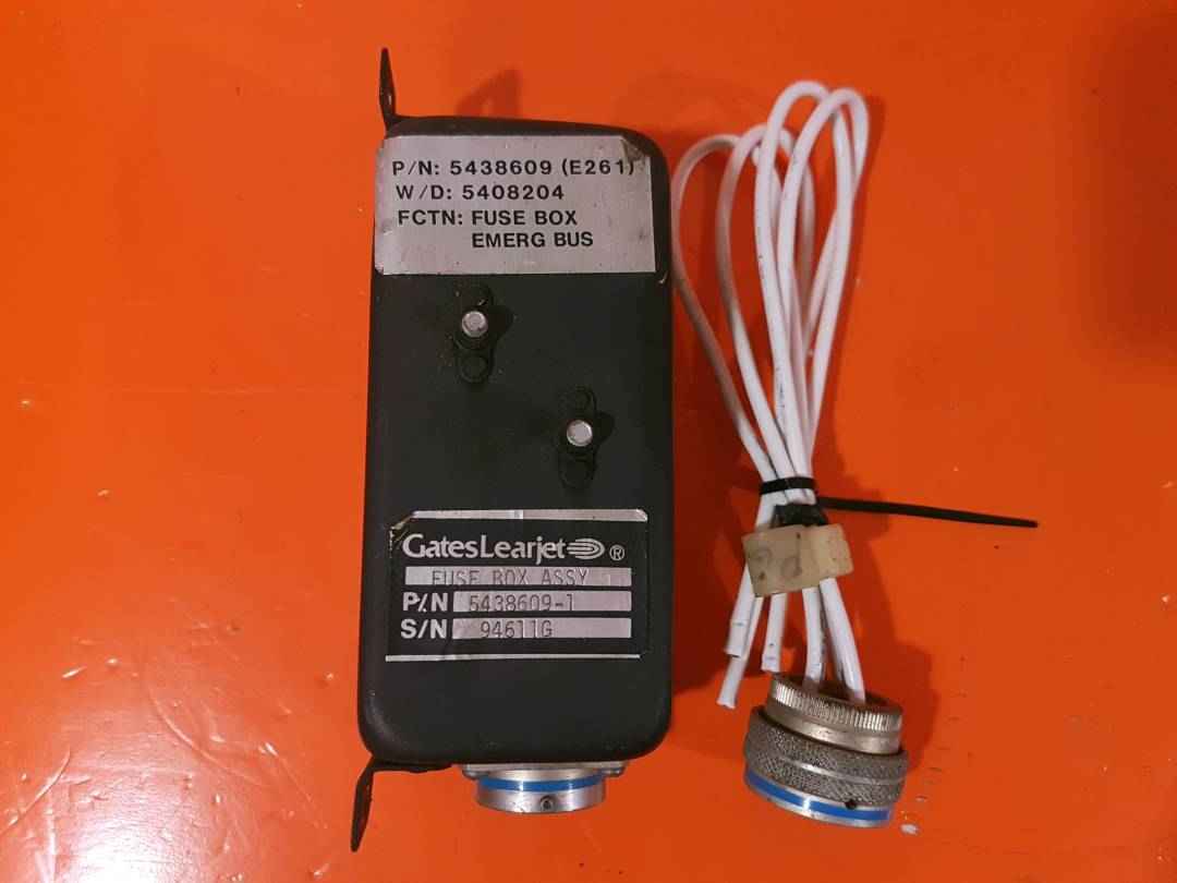 5438609-1 FUSE BOX ASSY EMERGENCY BUS – Barata Aviation Parts