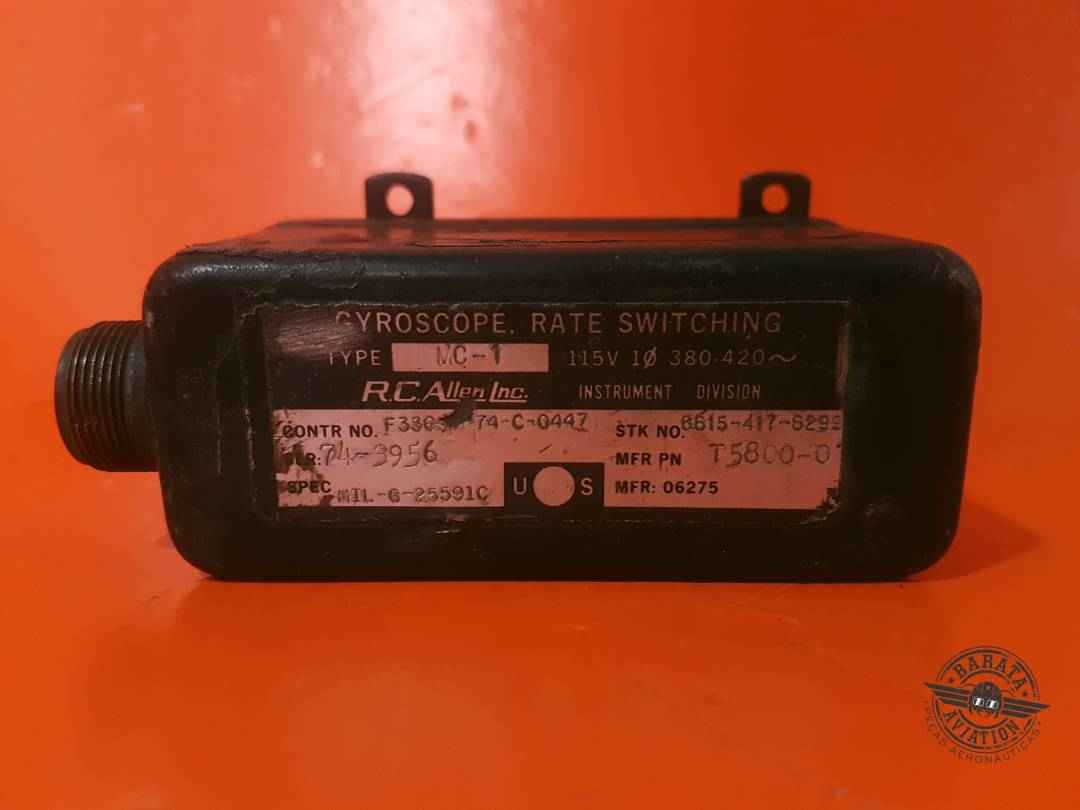 T5800-01 R.C. Allen Gyroscope Rate Switching – Barata Aviation Parts
