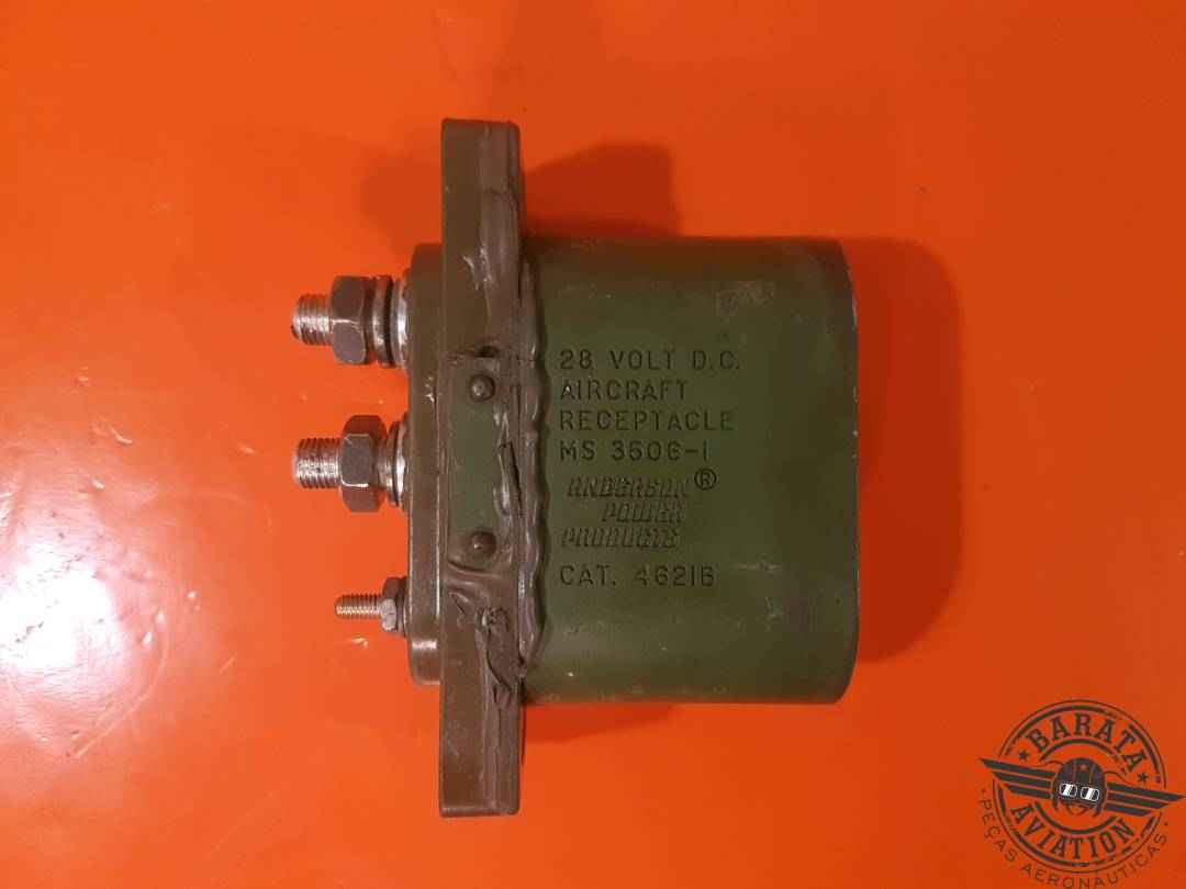MS3506-1 External Power Receptacle 3 Pin - 28 VDC – Barata Aviation Parts
