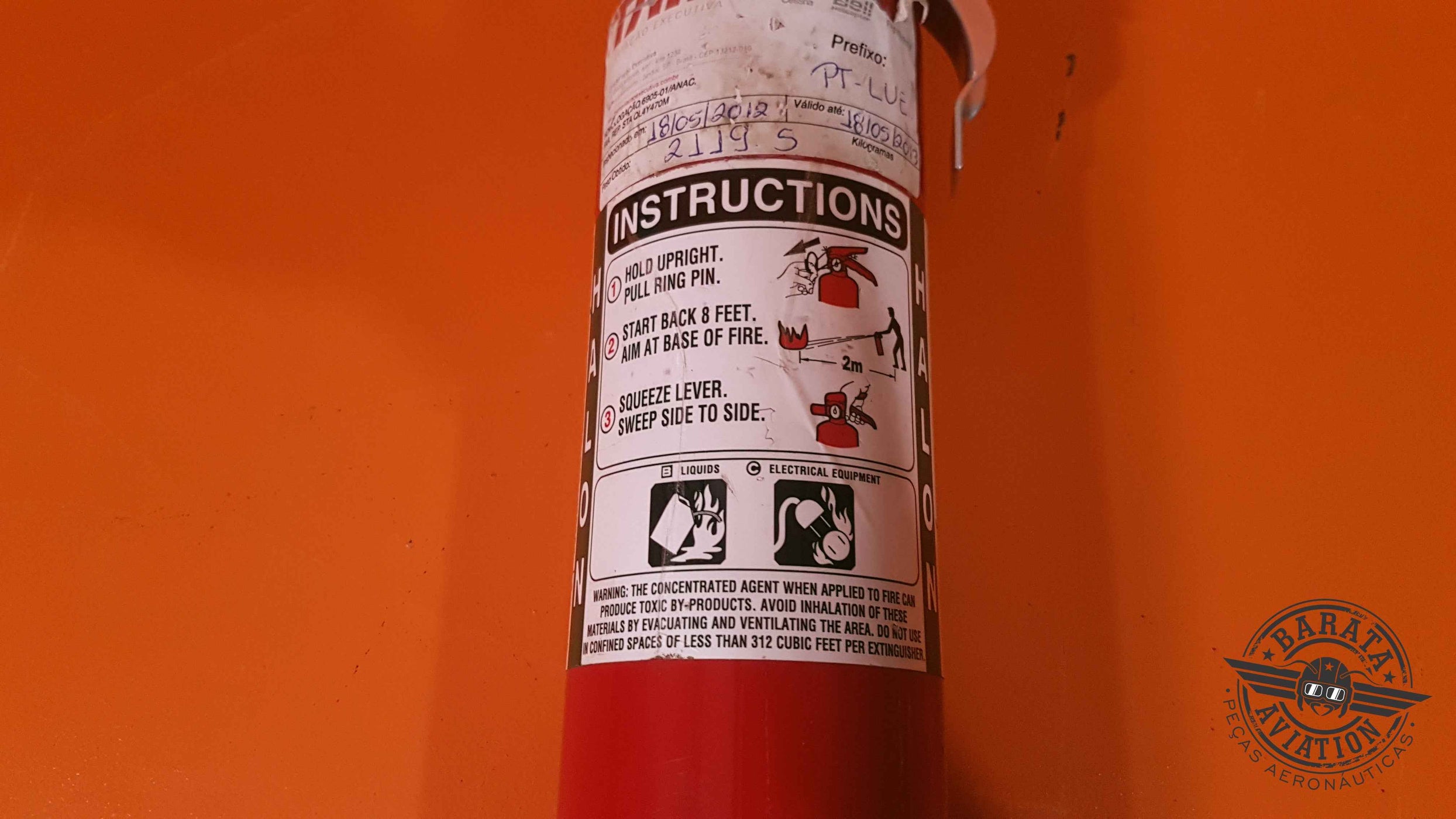 C352 Amerex Fire Extinguisher – Barata Aviation Parts