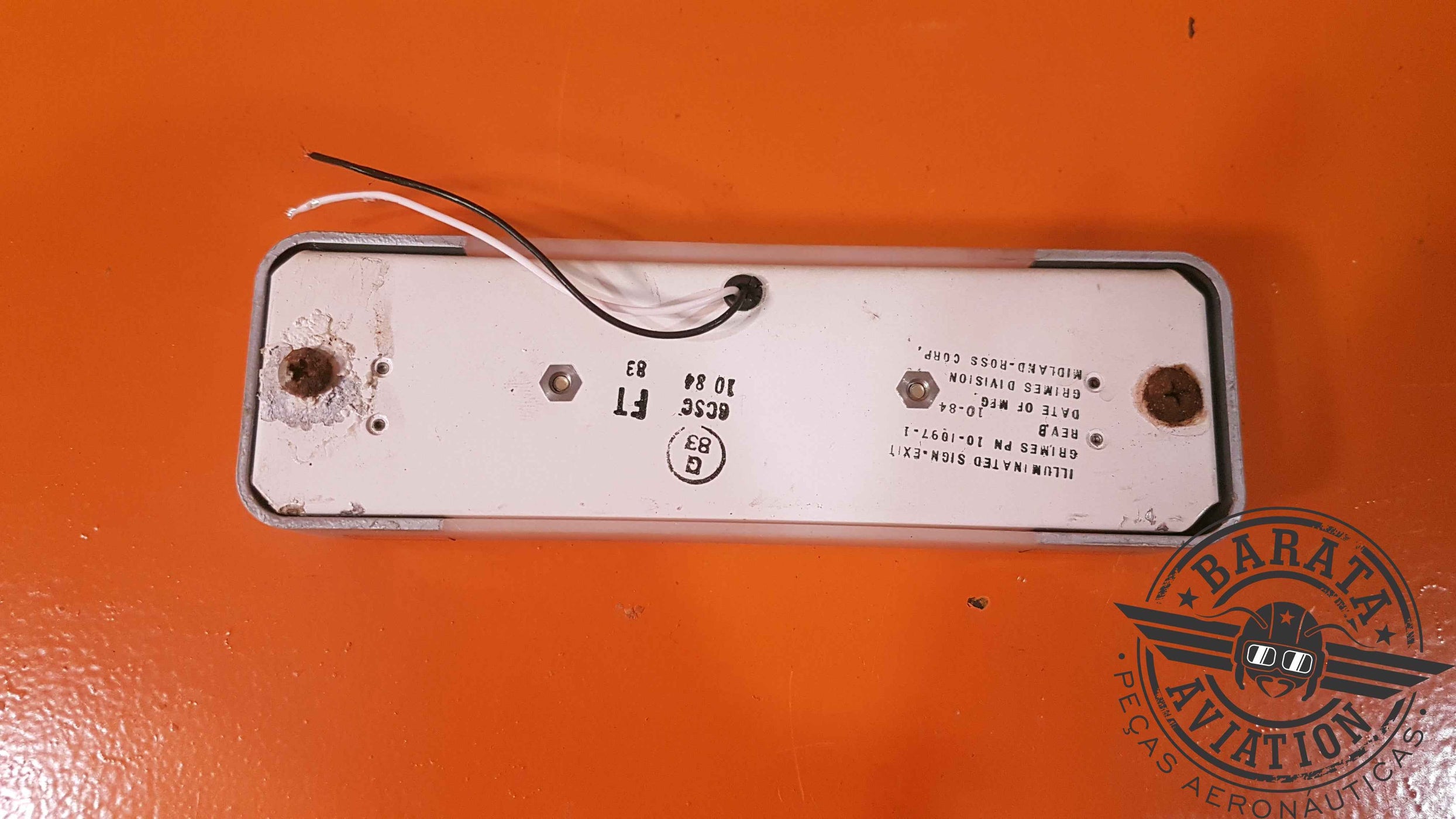 10-1097-1 Grimes Illuminated Exit Sign – Barata Aviation Parts
