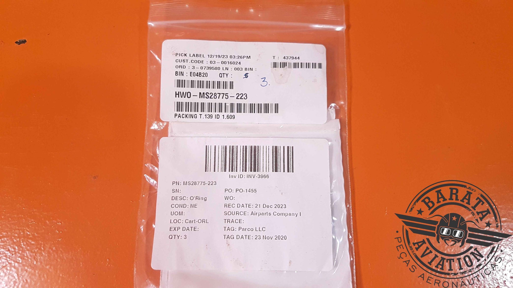 MS28775-223 Proponent O-ring – Barata Aviation Parts